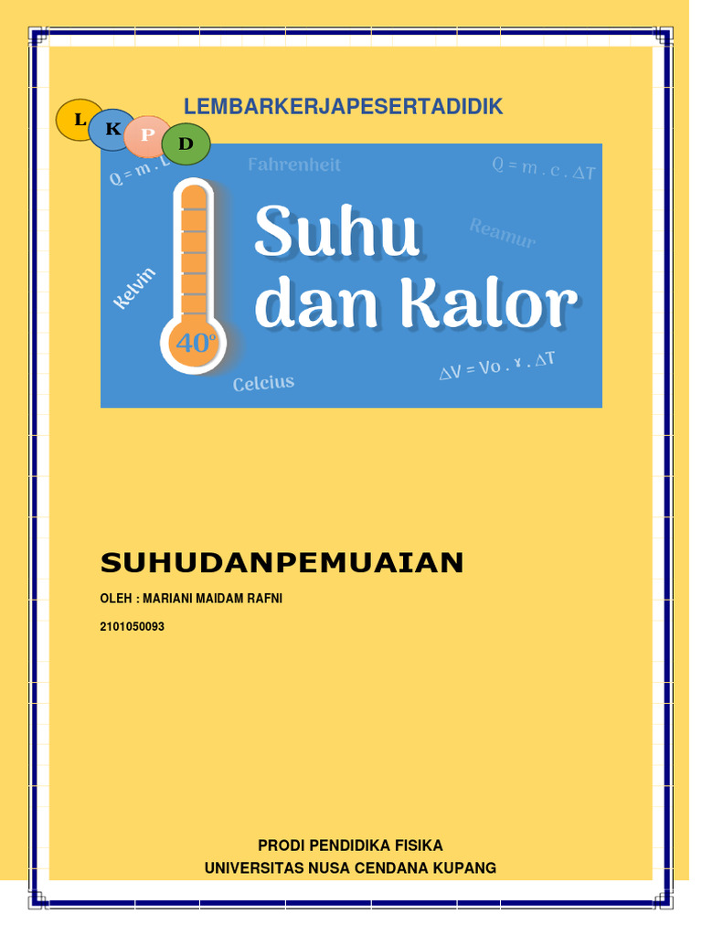 Lkpd-suhu-dan-kalor (1) | PDF