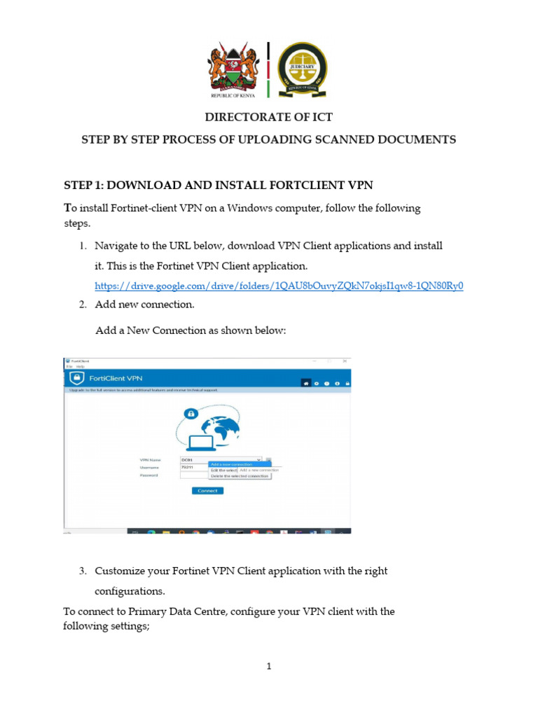Step by Step Process of Uploading Scanned Documents | PDF