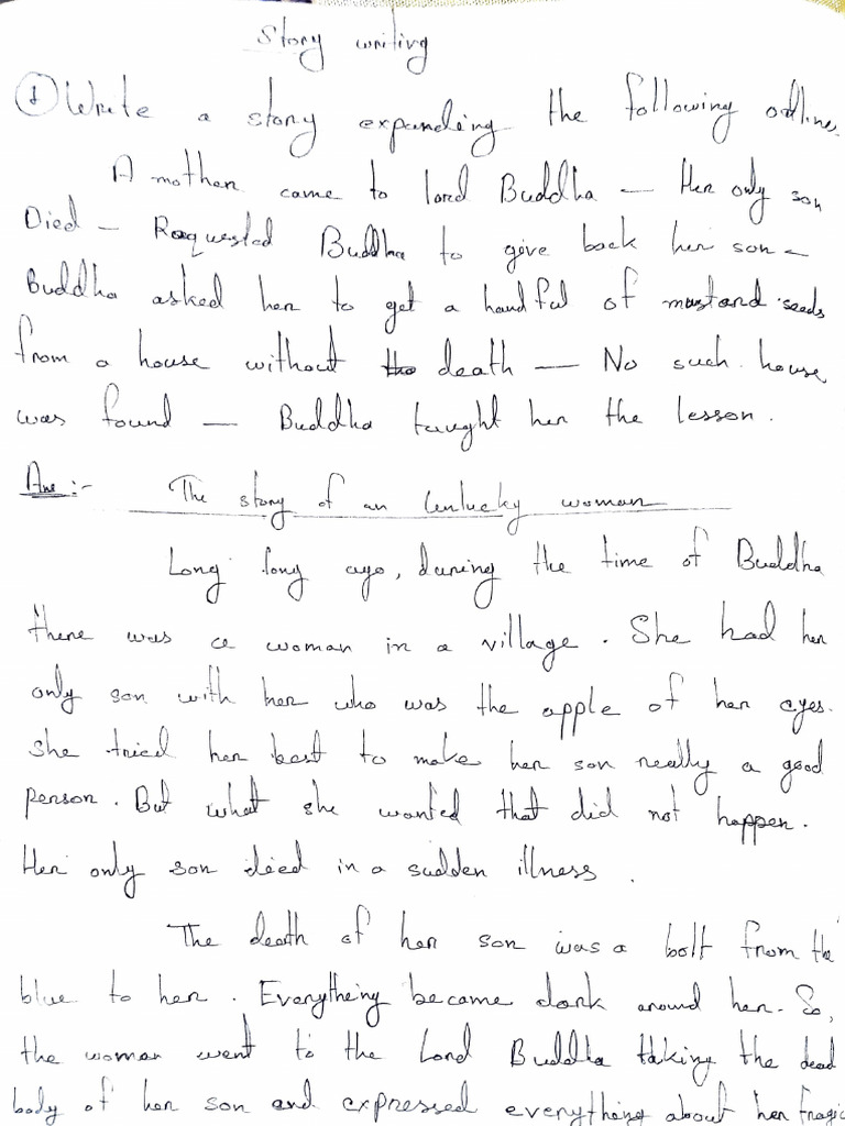 Story Writing Class 10 | PDF