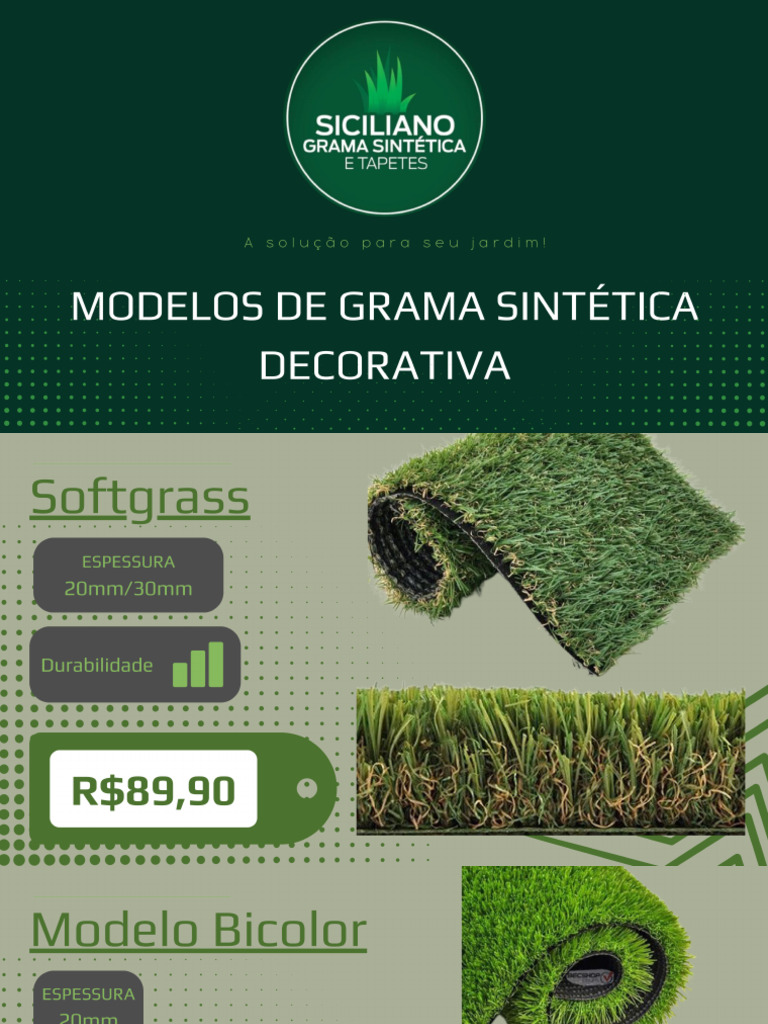 Modelos Grama Decorativa 2023 | PDF
