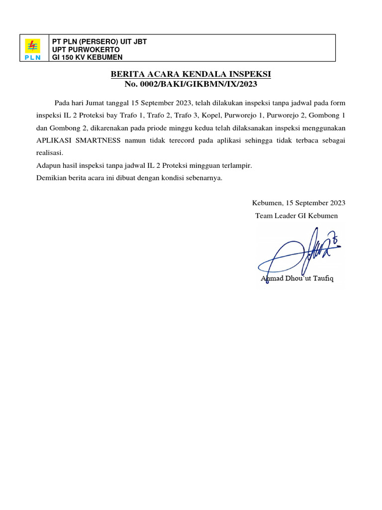 Ba Kendala Inspeksi Smartness Pdf