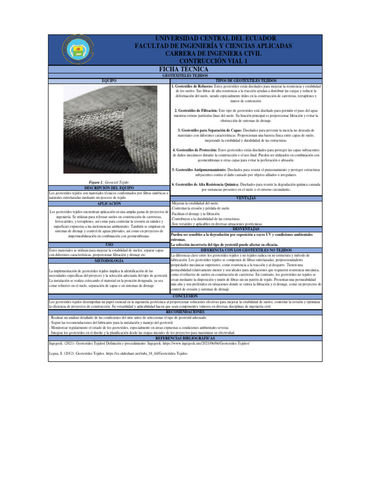 Geotextiles | PDF | Materiales | Ciencias fisicas
