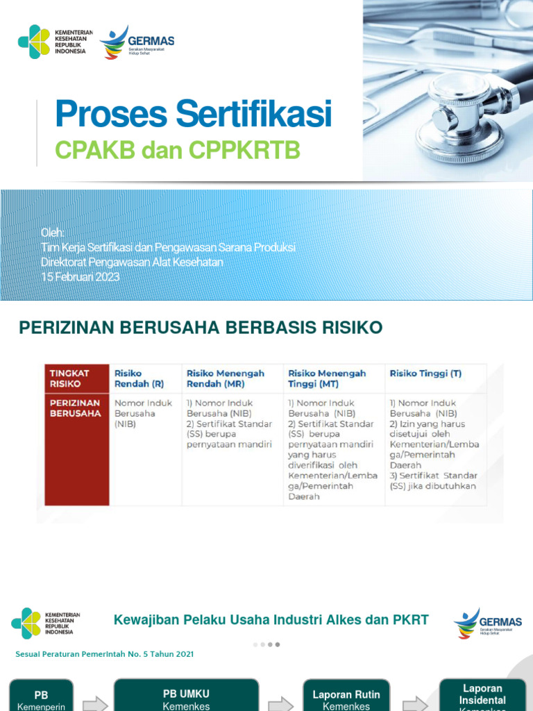 Proses Sertifikasi CPPKRTB CPAKB | PDF