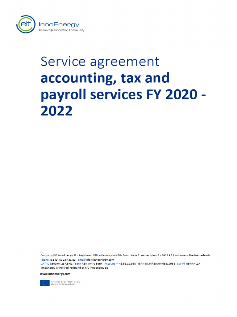 Annex 4 Service Agreement | PDF | Breach Of Contract | Taxes