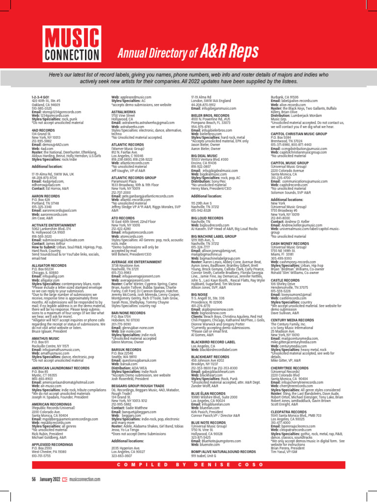 A&R Guide | Download Free PDF | Rock Music | American Music