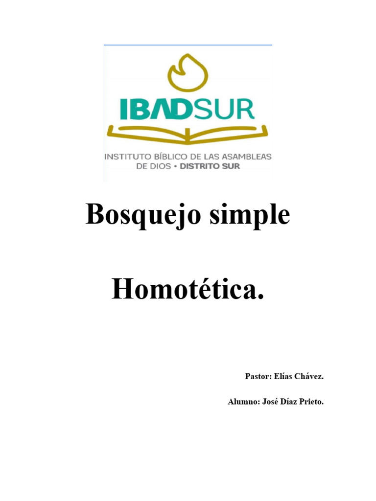 Bosquejo Simple de Homioletica 2 Corregido | PDF | Jesús | Salvación