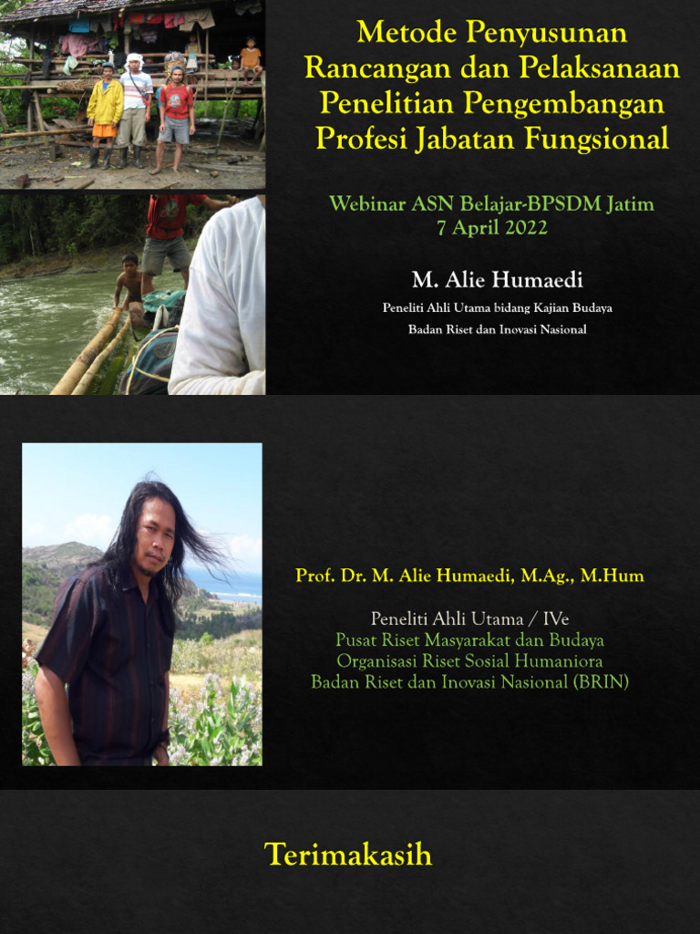 Alie Humaedi-BRIN_Rancangan Dan Pelaksanaan Penelitian | PDF