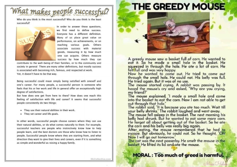 Story Greedy Mouse | PDF