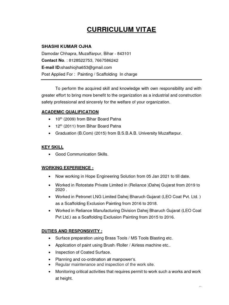 Shashi Resume | PDF