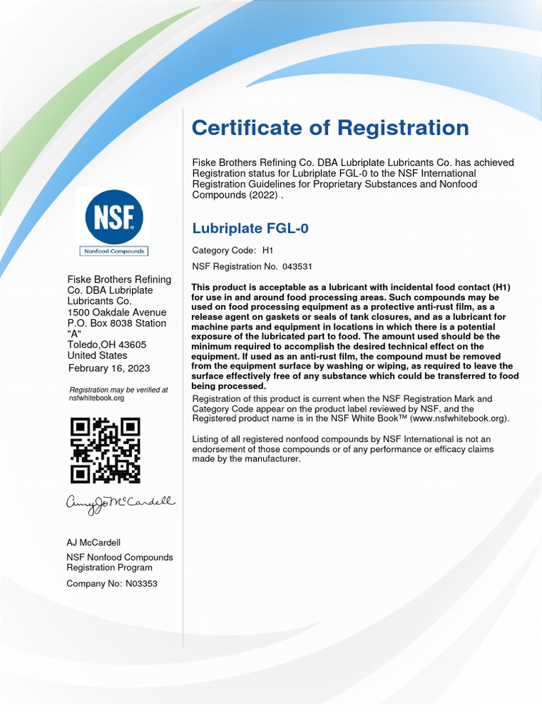 Lubriplate FGL-0 | PDF | Business