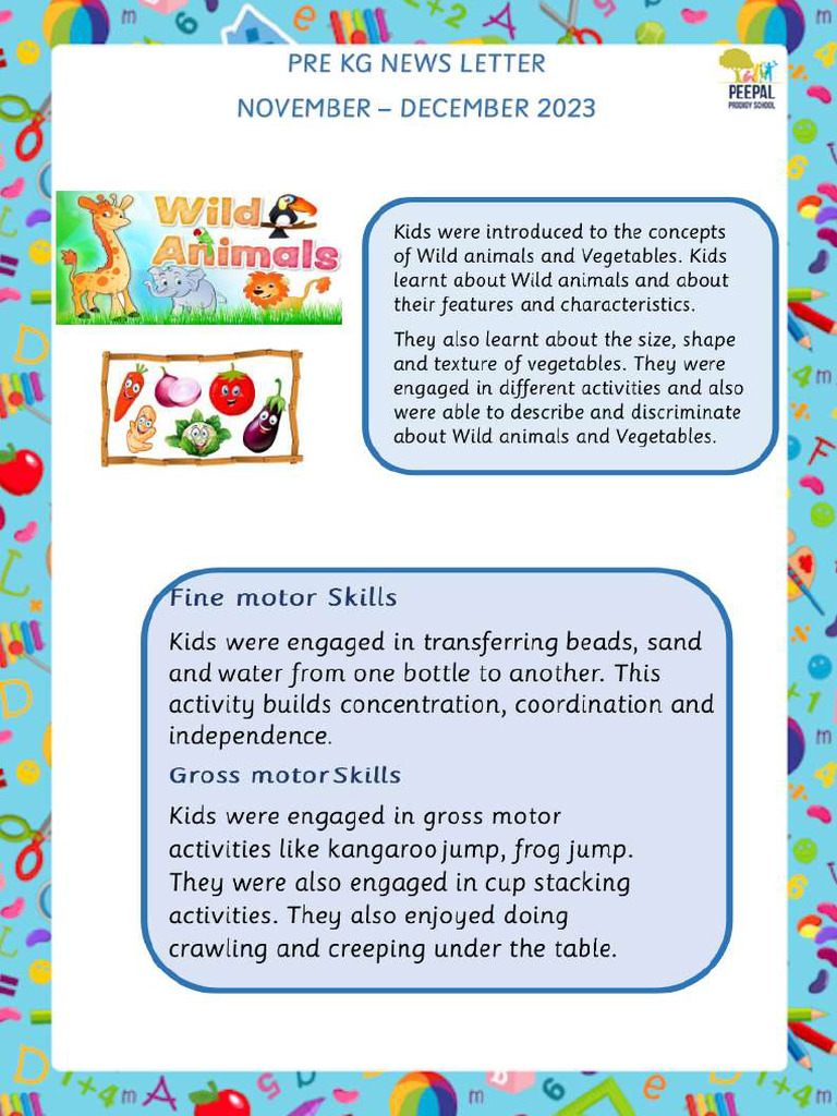 Newsletter - Pre-KG (Nov-Dec 2023) - 05 - 2024 - 14 - 07 - 55 | PDF
