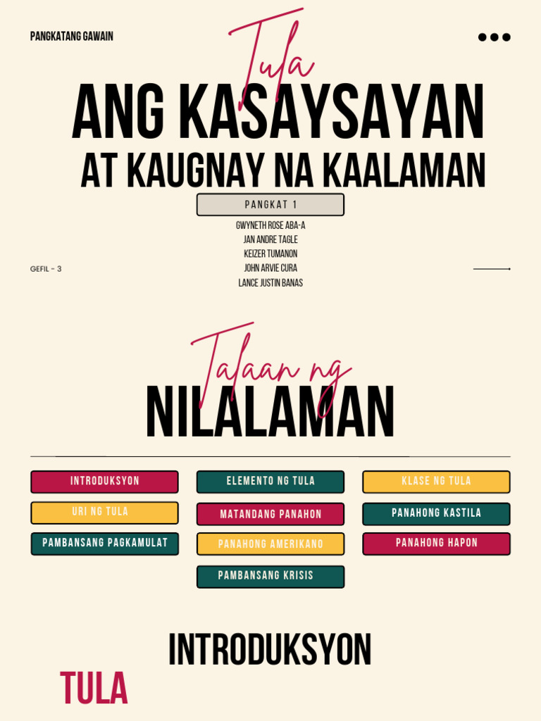 Pangkat 1 TULA | PDF