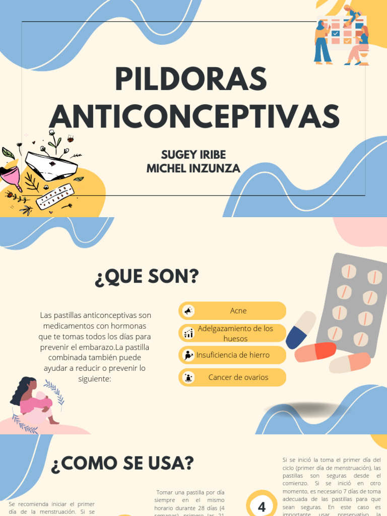 Pastillas Anticonceptivas | PDF | Control de la natalidad | Píldora ...
