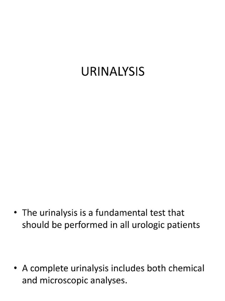 Urine Analysis | PDF