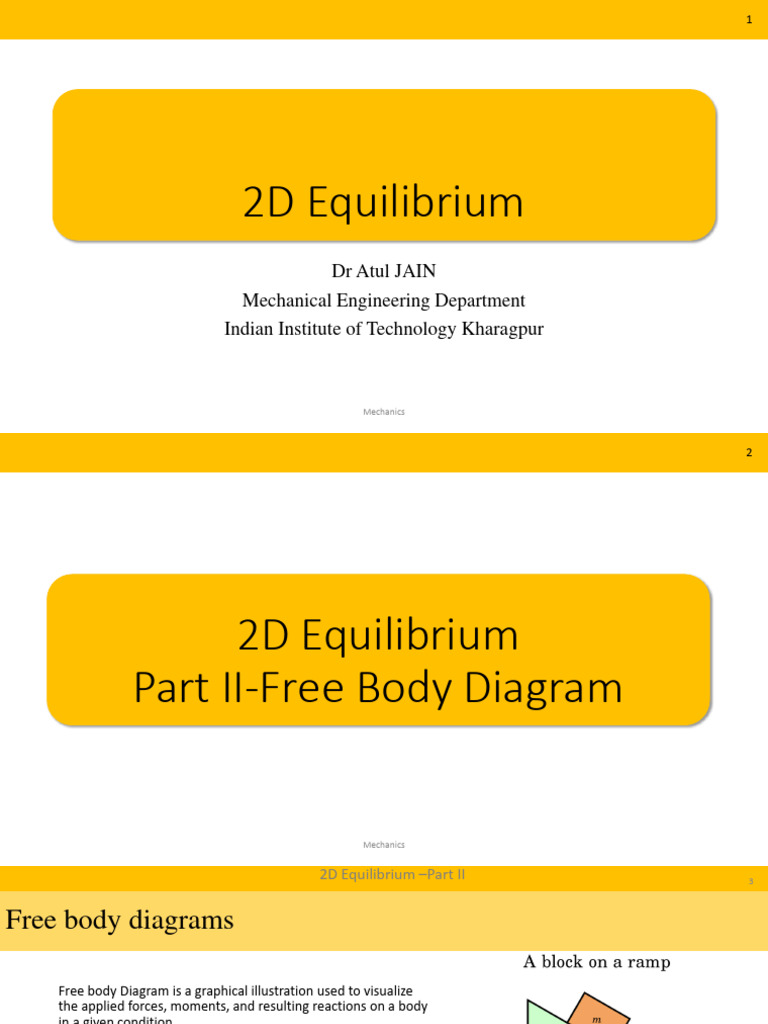 2D Equilibrium II | PDF | 2 D Computer Graphics | Force