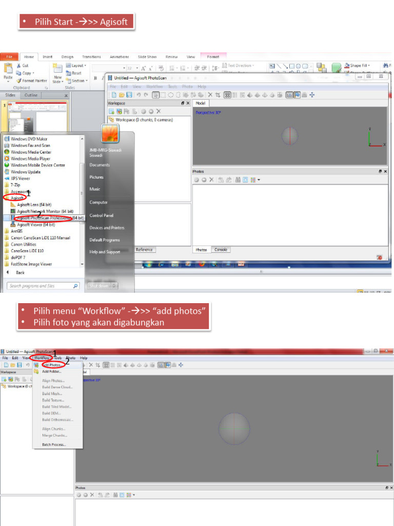 Penggabungan Foto (Agisoft) | PDF