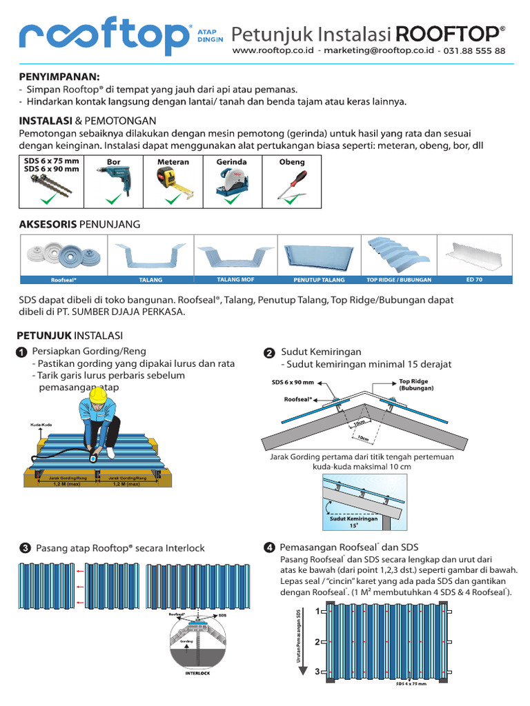 SD SMG 200 009 Rev.02 Petunjuk Instalasi Rooftop | PDF