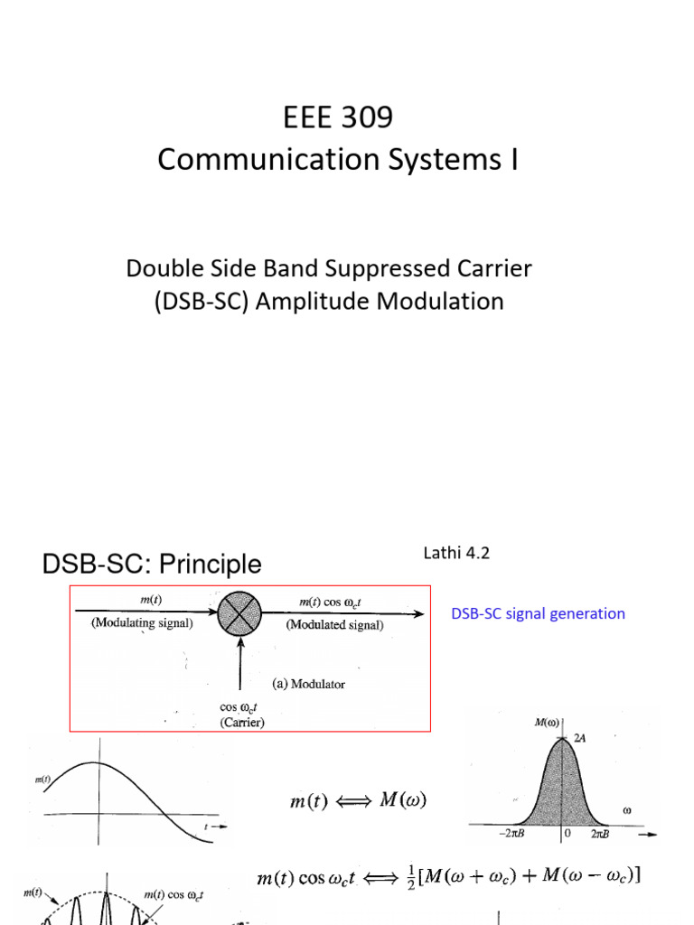 6-DSB SC | PDF | Modulation | Computer Engineering