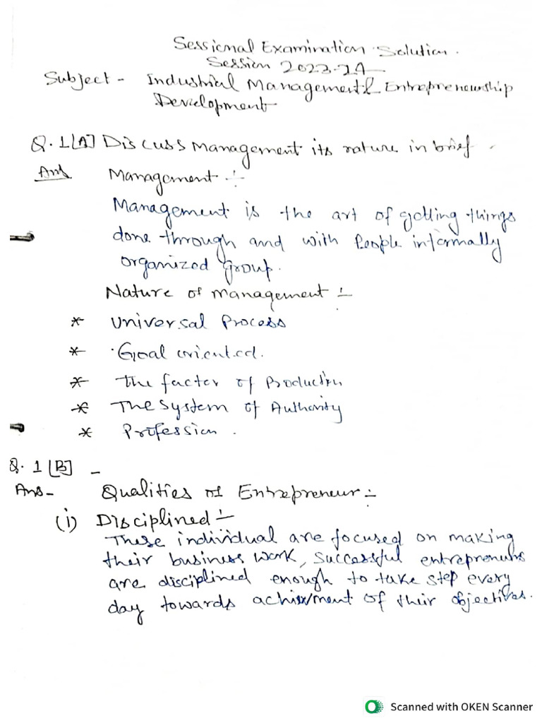 IMED Session Paper Solution | PDF