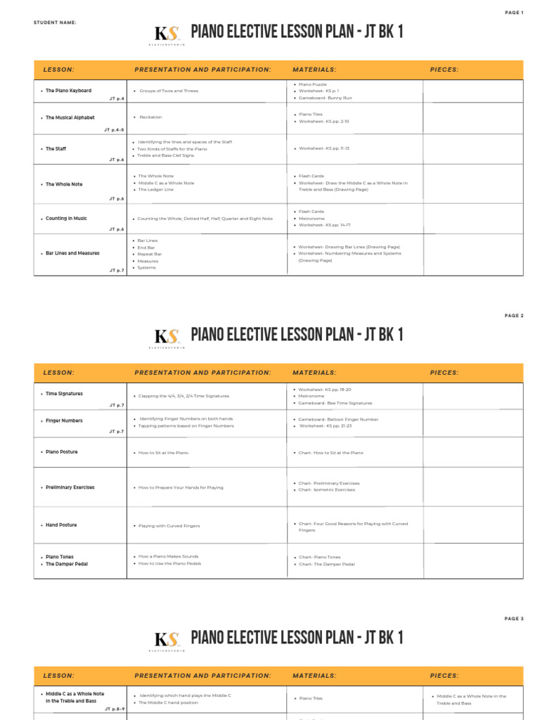Lesson Plan Sample | PDF | Interval (Music) | Clef