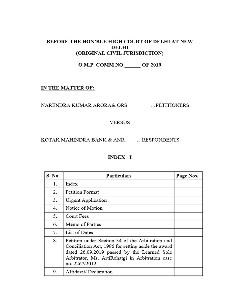 Arbitration Award Challenge | PDF | Arbitration | Cheque