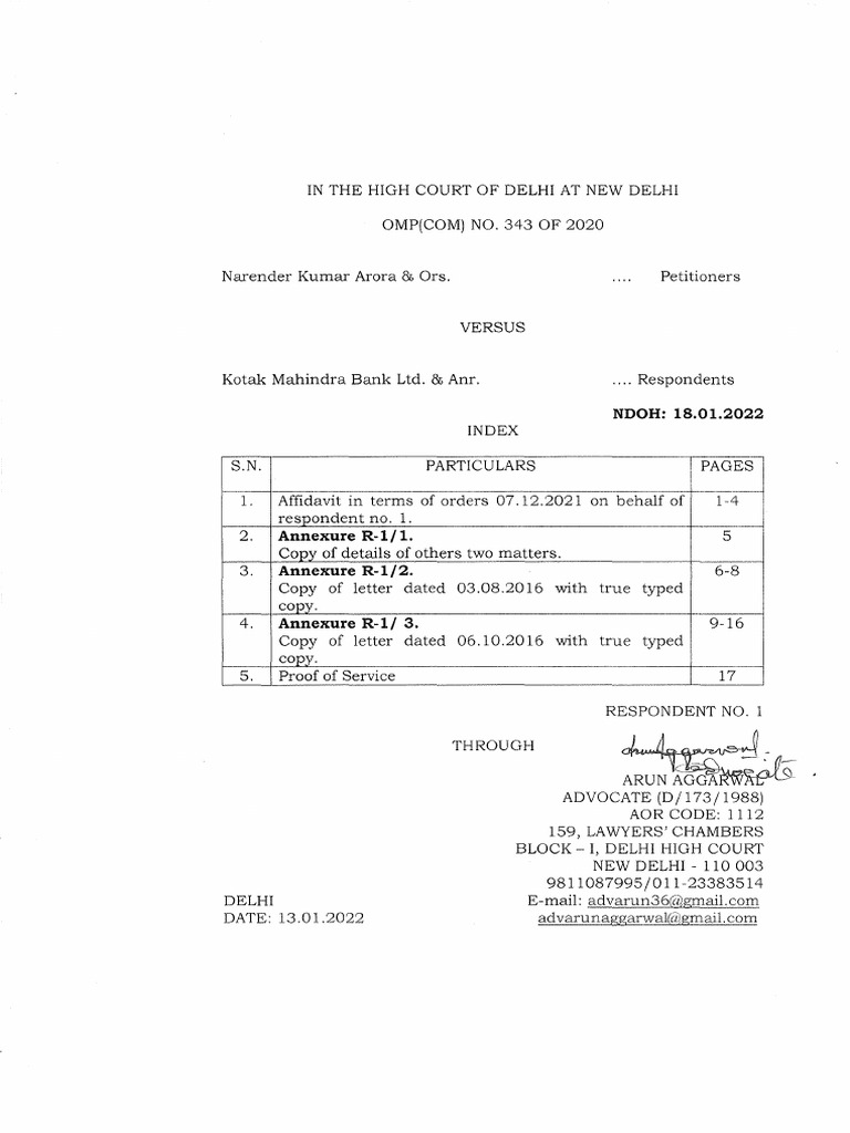 Narendra Kumar Vs Kotak Mahindra | PDF | Jargon | Private Law