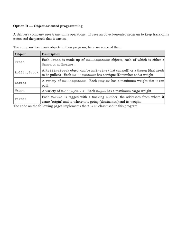 Computer Science Paper 2 SL | PDF | Class (Computer Programming) | Unified Modeling Language