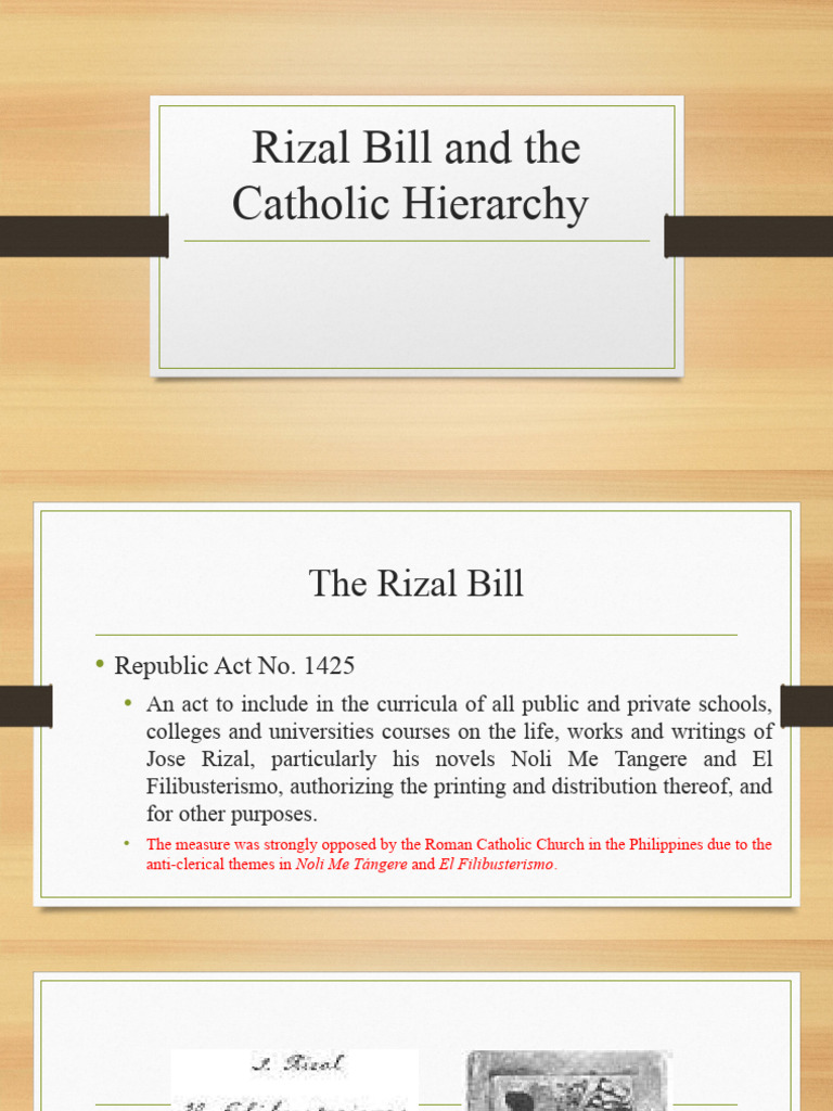 Rizal Bill and The CatholicHierarchy | PDF | Philippines