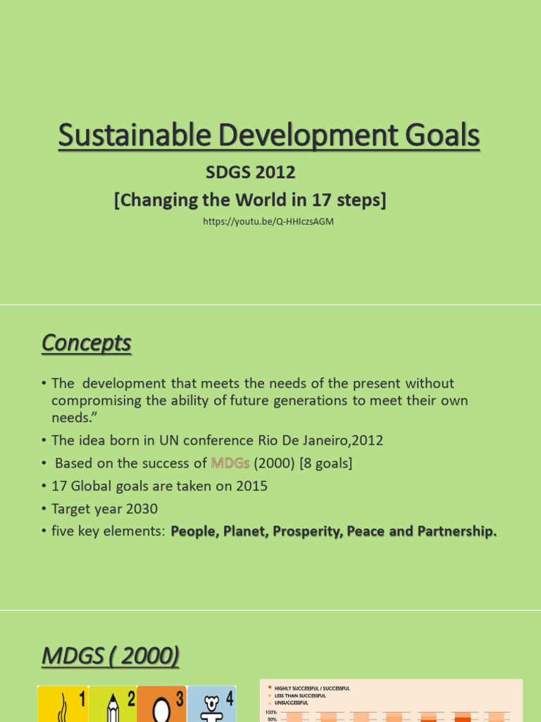 Sustainable Development Goals | PDF | Sustainability | Economic Growth