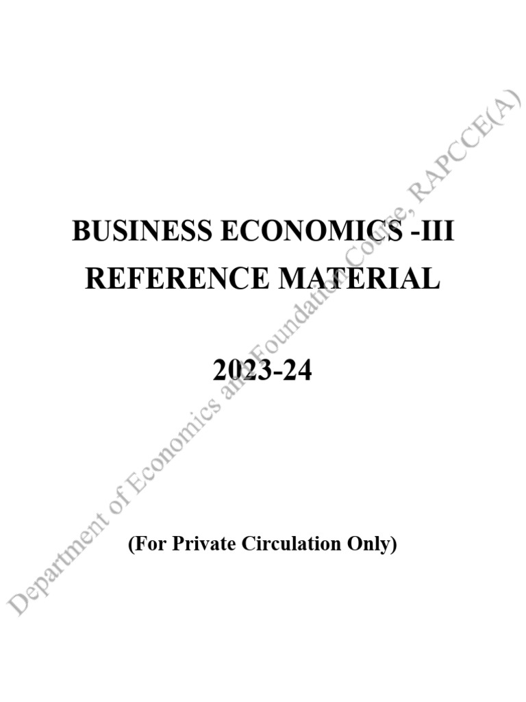 Economics | PDF | Macroeconomics | Inflation