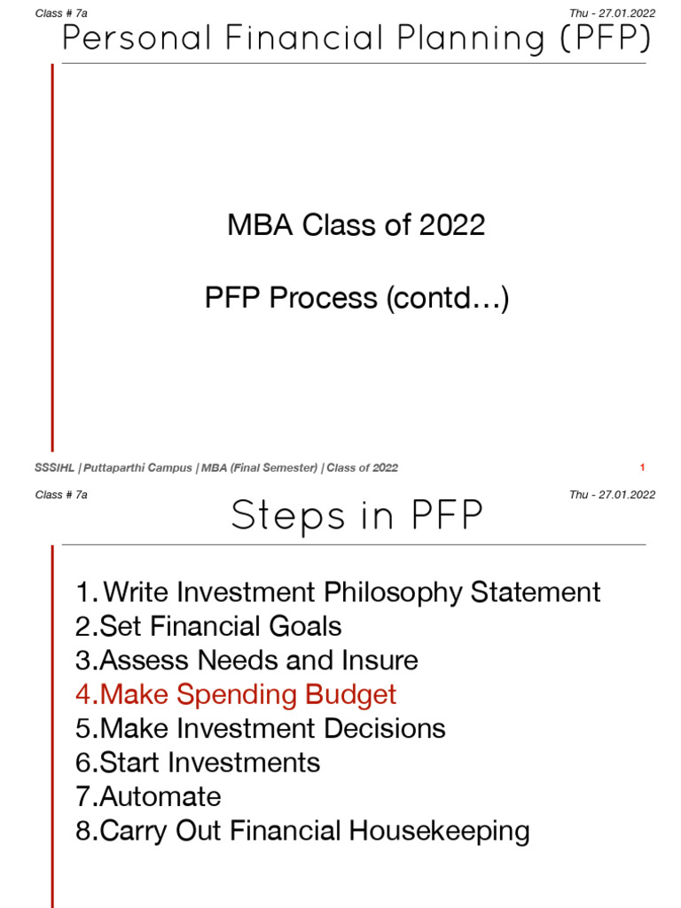 7a. PFP Process (2) - 27 - 01 - 2022 | PDF | Payments | Public Finance