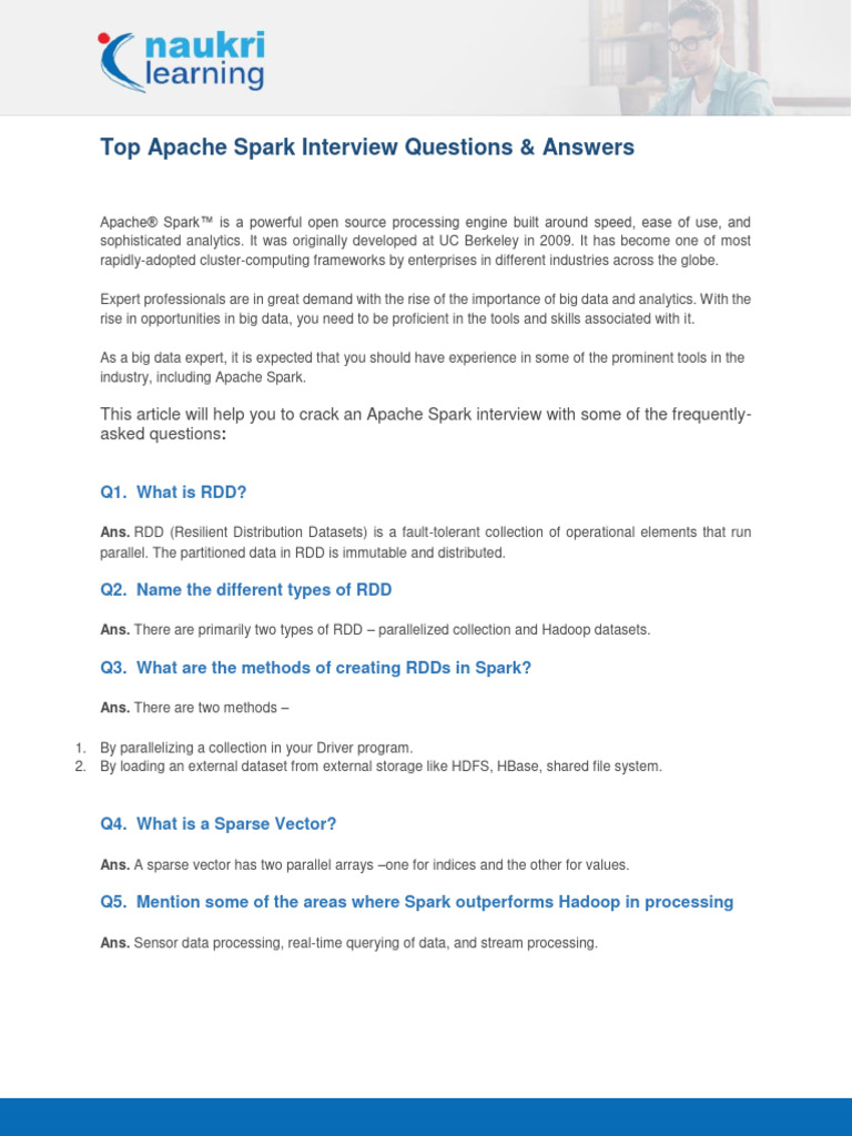 Spark Interview Questions 04 | PDF | Apache Spark | Apache Hadoop