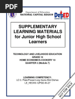 Q3 Module1 G10 COOKERY | PDF | Stock (Food) | Soup