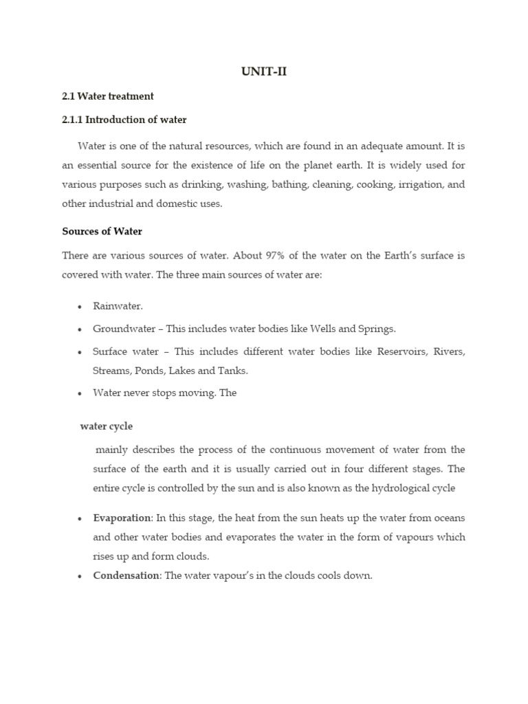 UNIT II | Download Free PDF | Ion Exchange | Purified Water UNIT II | Download Free PDF | Ion Exchange | Purified Water