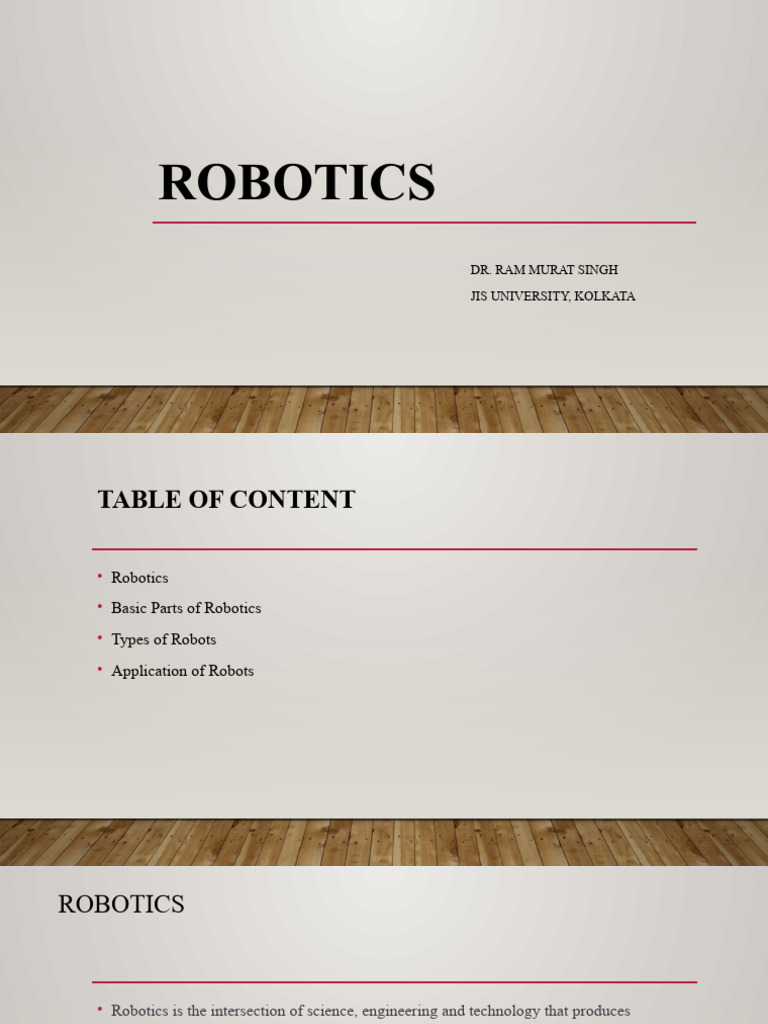 Introduction To Robotics | PDF