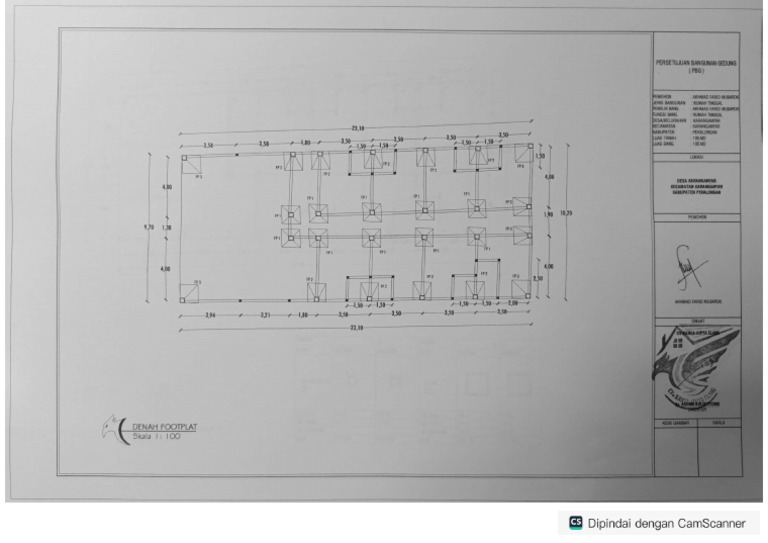Denah Footplat | PDF