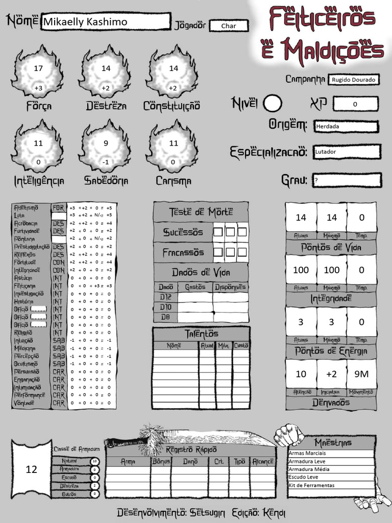 Ficha Da Pikachu | PDF