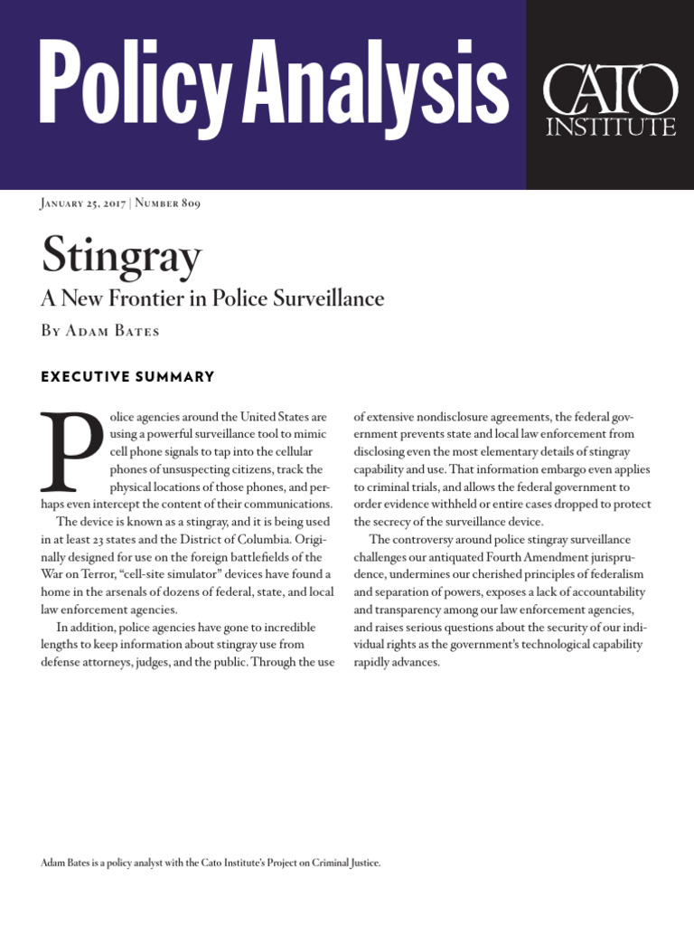 Privacy Risks of Police Stingrays | PDF | Surveillance | Police