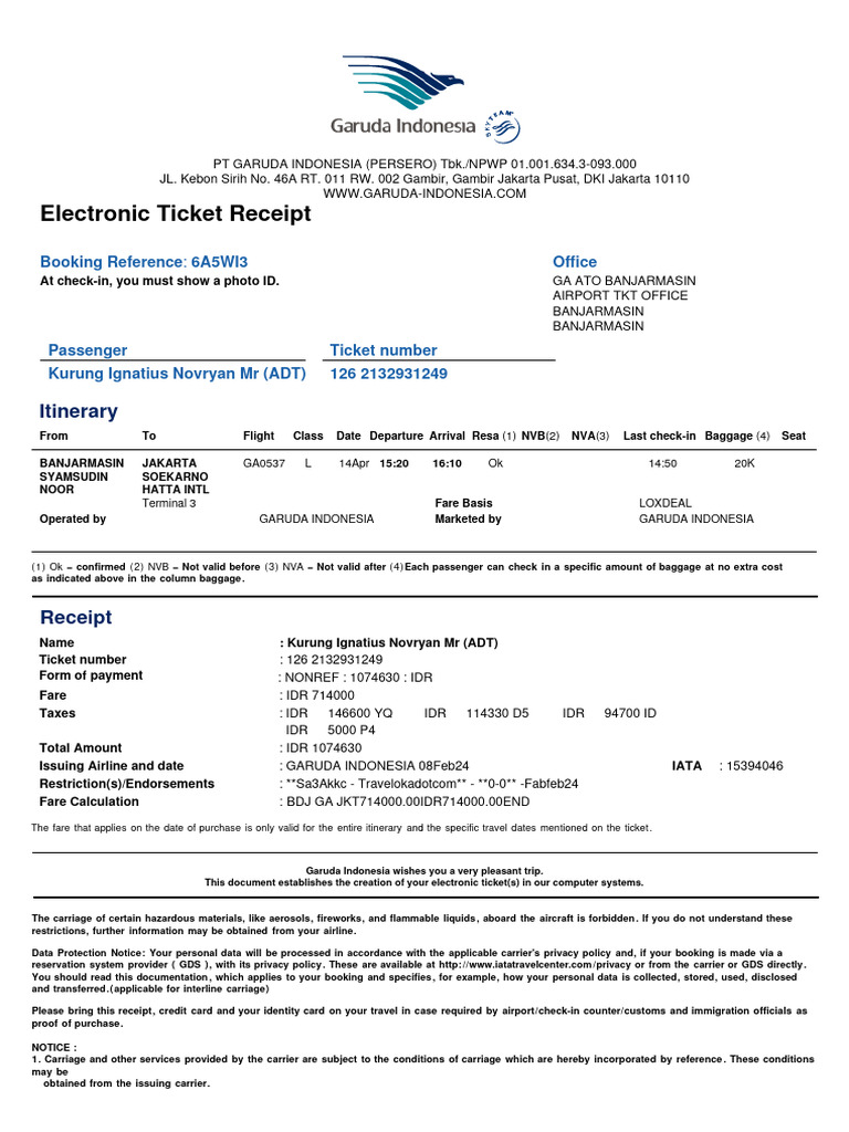 Your Electronic Ticket Receipt-8 | PDF | Aviation | Transport