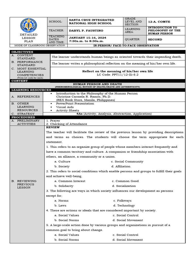 Lesson-Plan Co2 PT 2023-2024 | PDF | Learning | Teachers