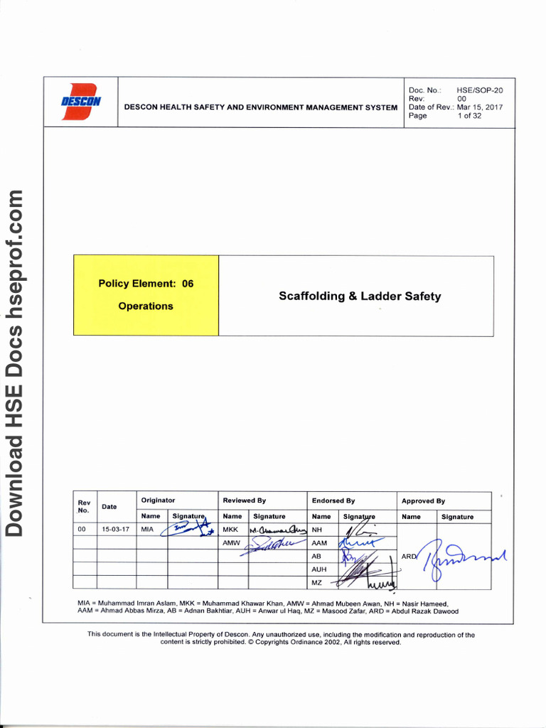 Scaffolding and Ladder Safety | PDF | Scaffolding | Manufactured Goods