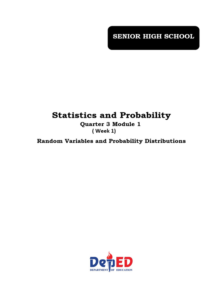 Stat&Prob Module 1 Edited | PDF | Probability Distribution | Random ...