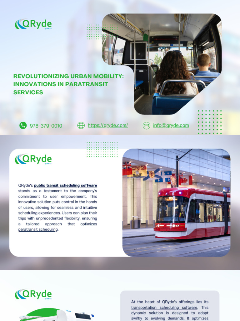 QRyde Transportation Scheduling Software | PDF