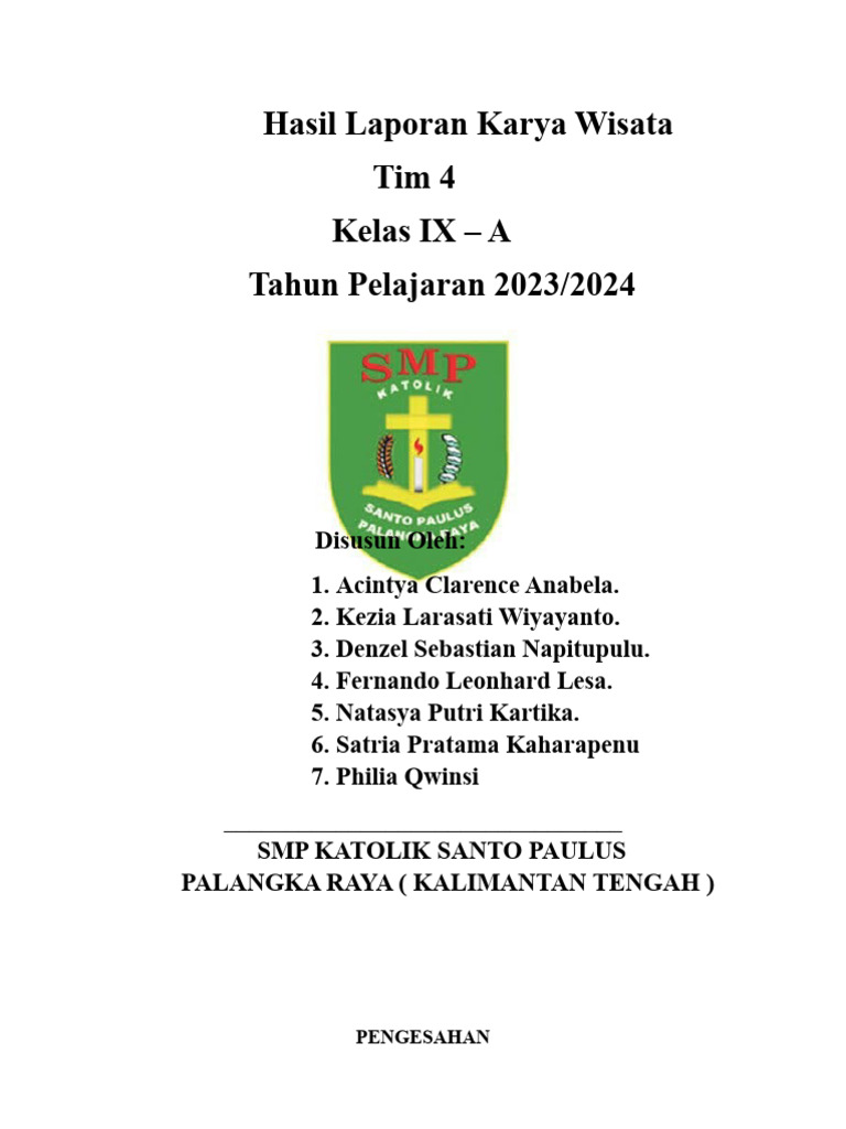Hasil Laporan Karya Wisata (Revisi4) | PDF | Kajian Bahasa Asing