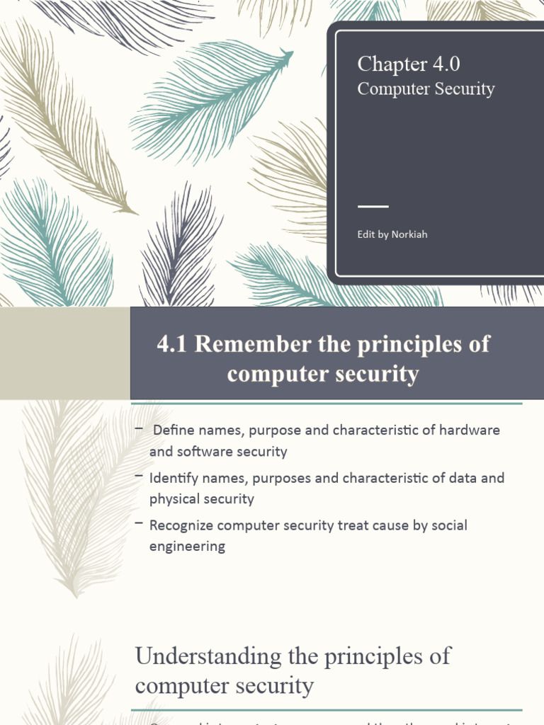 Chapter 4 Computer Security | PDF | Malware | File System