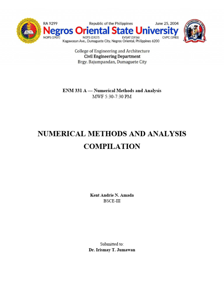 Angelo Gaga | PDF | Numerical Analysis | Determinant
