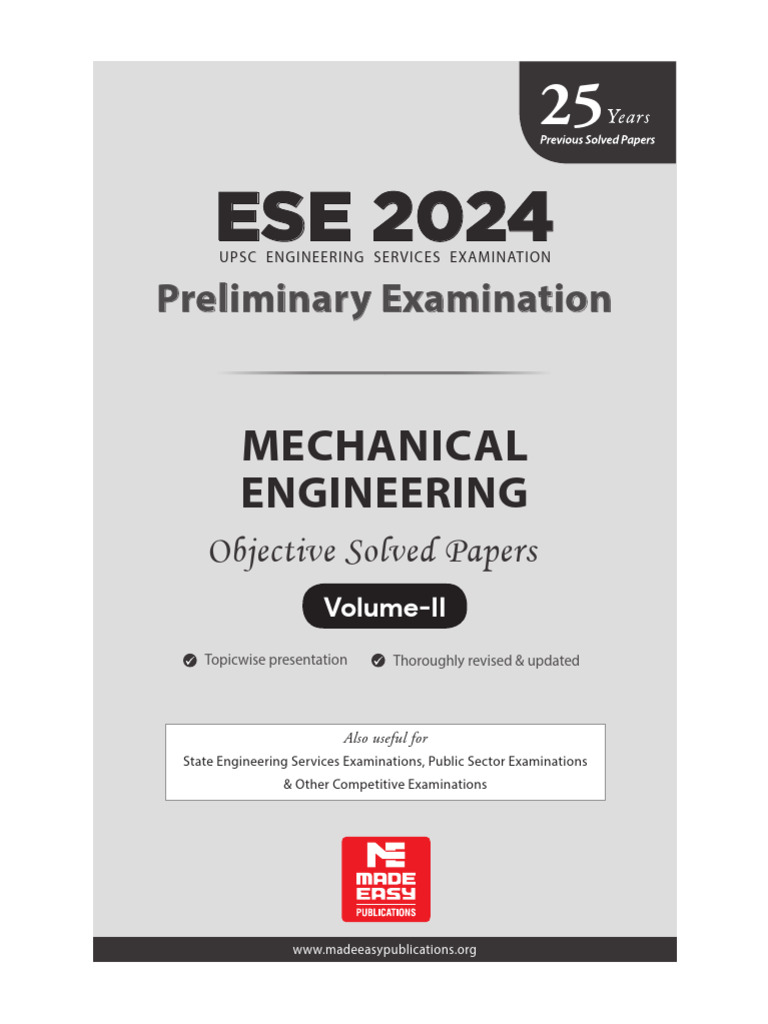 ME-II - Objective Solved Papers - 2024 | PDF | Engineering