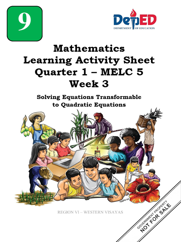 LAS Math 9 Q1 MELC 5 WK 3 Final | PDF | Quadratic Equation | Equations