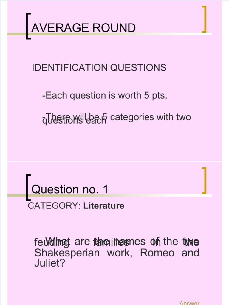 Dokumen - Tips Average Quiz Bee | PDF