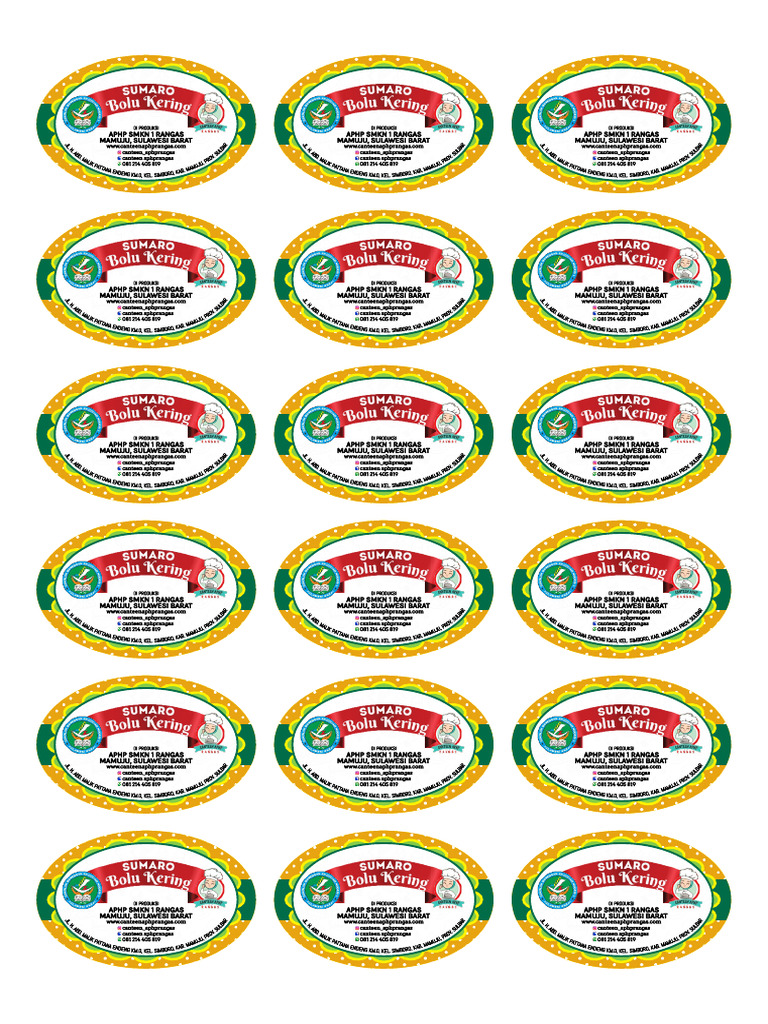 SUMARO - Bolu Kering | PDF